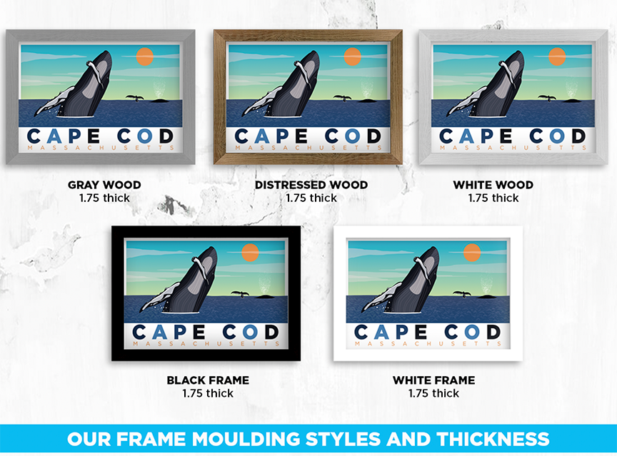 Whales of Cape Cod – LOST DOG Art & Frame