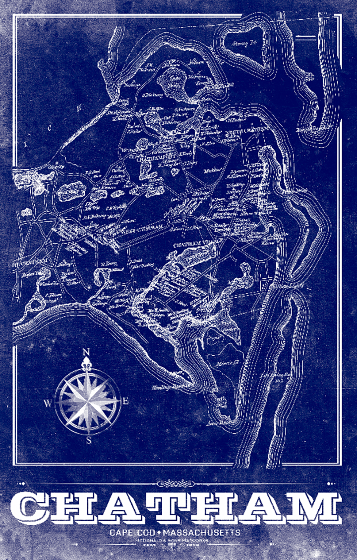 cape cod nautical chart wallpaper