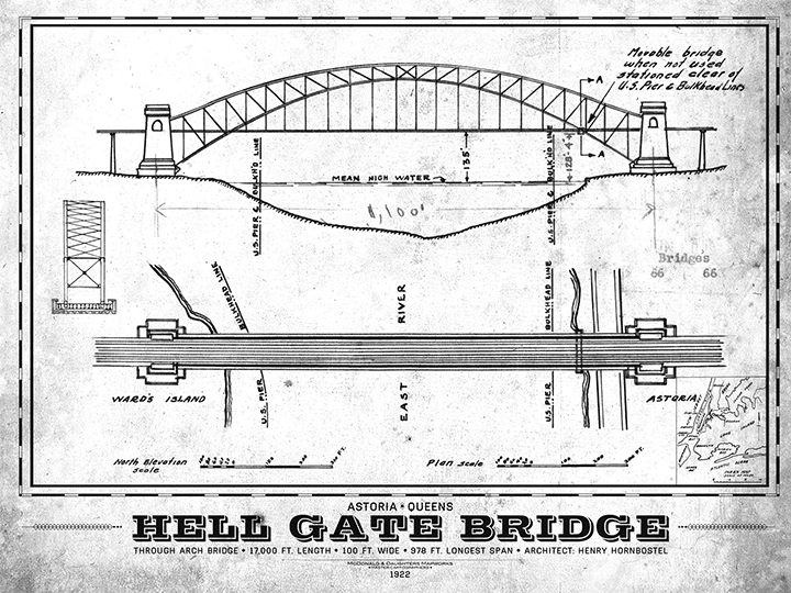 Hell Gate Bridge Map