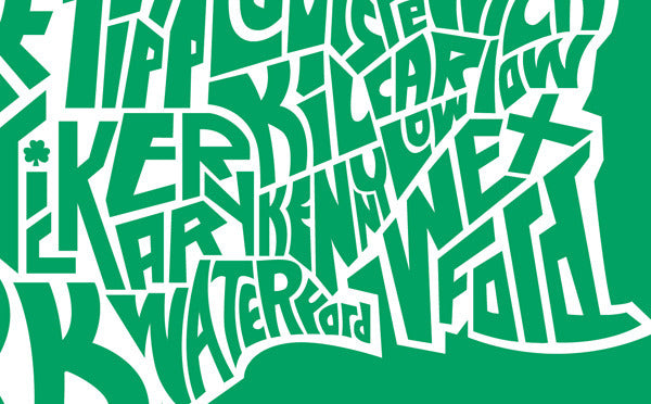 Ireland County Map – LOST DOG Art & Frame