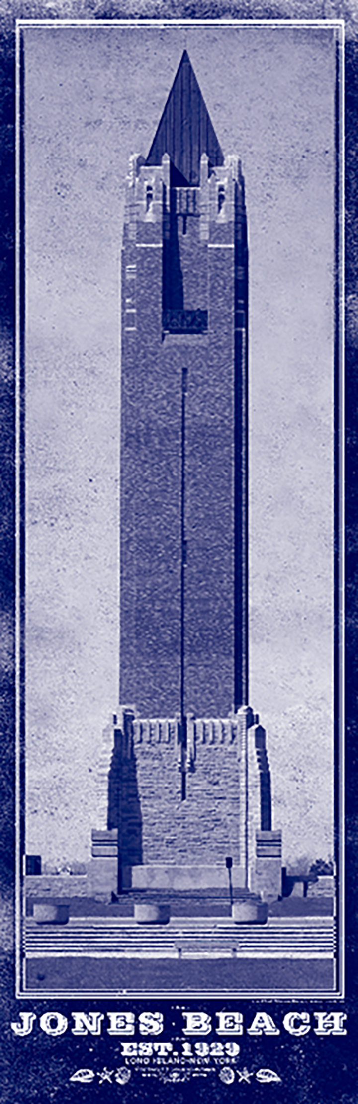 Jones Beach Vintage Travel Poster – LOST DOG Art & Frame