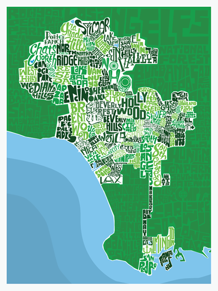 Los Angeles Districts And Neighborhoods Los Angeles Neighborhood Map