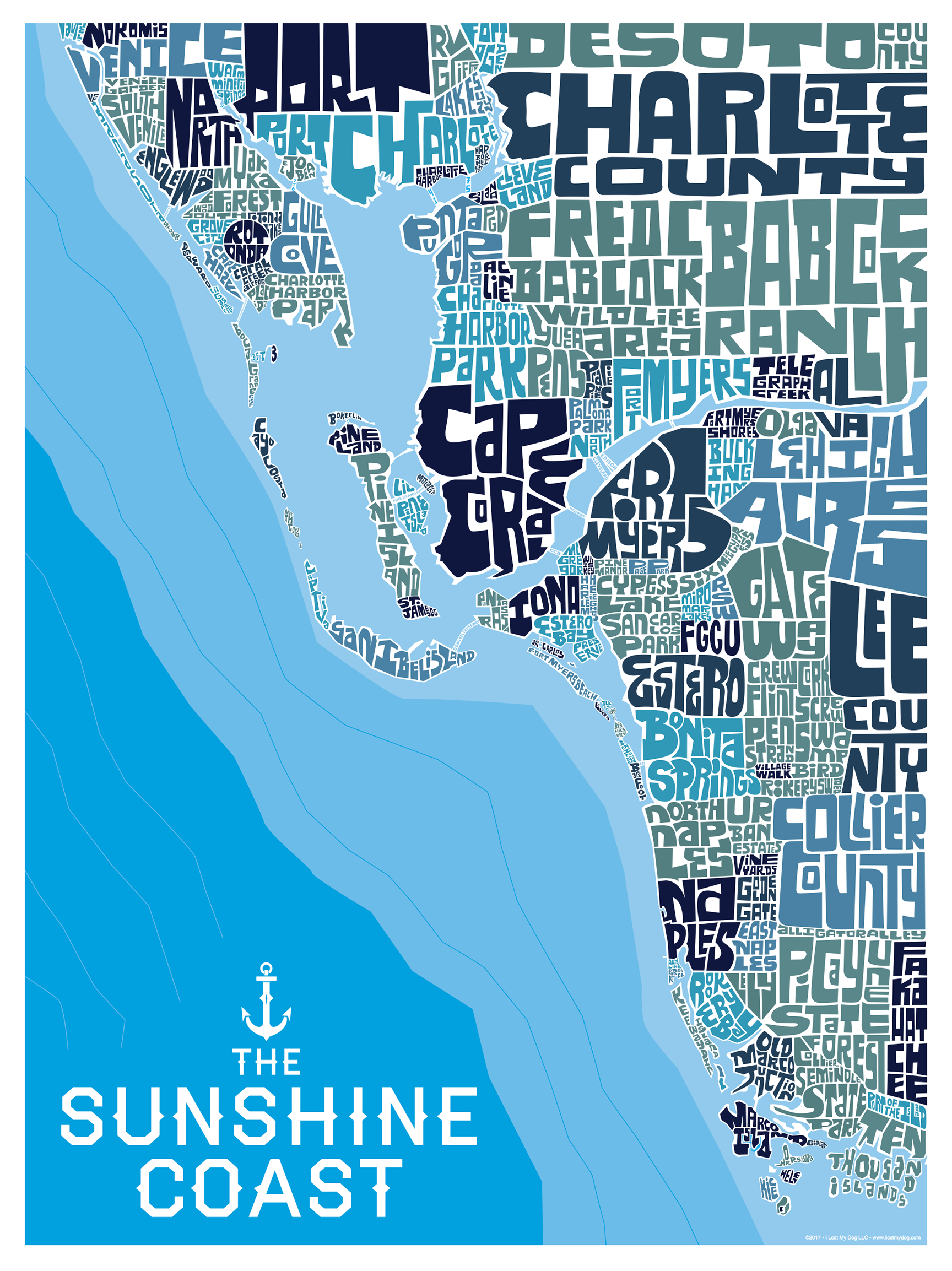 Map Of Naples Area U.S. 41 & Palm St, Naples FL Walk Score