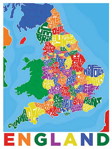 England Map For Kids Children's United Kingdom Counties And Regions