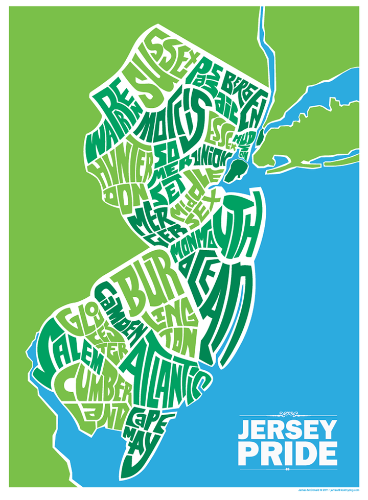 New Jersey Map By County The Map Shows How Every New Jersey County